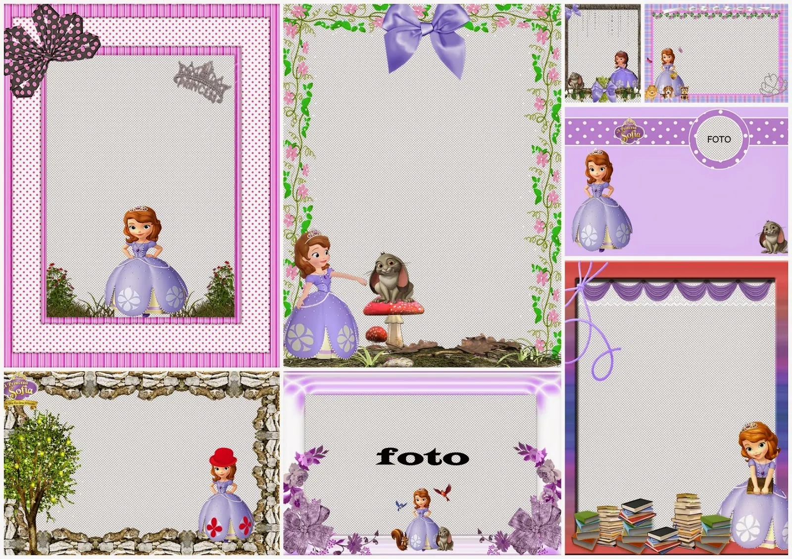Sofia the First Free Printable Invitations or Photo Frames. - Oh My ...