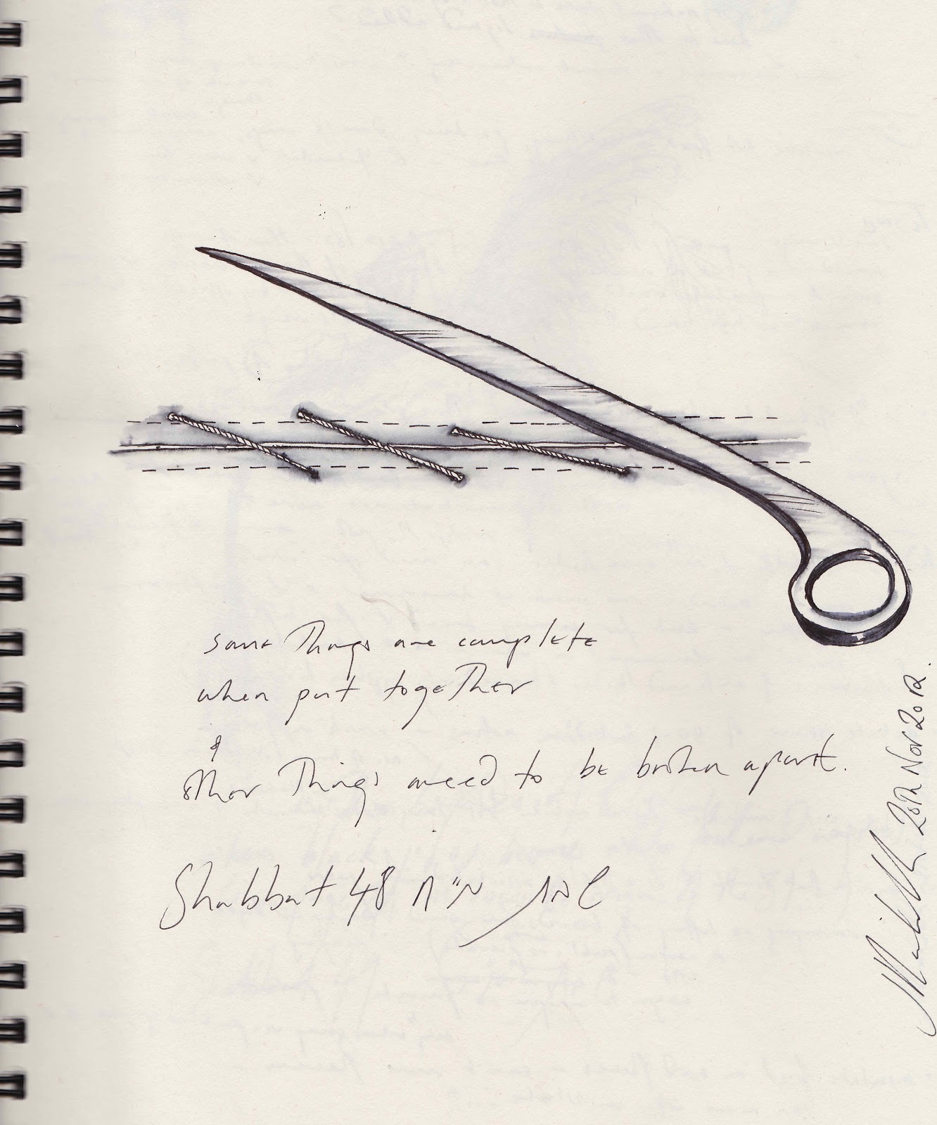 draw yomi: drawing the talmud, a page a day: November 2012