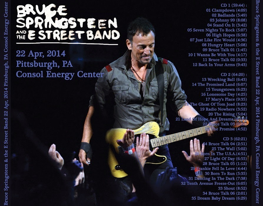 T.U.B.E.: Bruce Springsteen - 2014-04-22 - Pittsburgh, PA (AUD/FLAC)