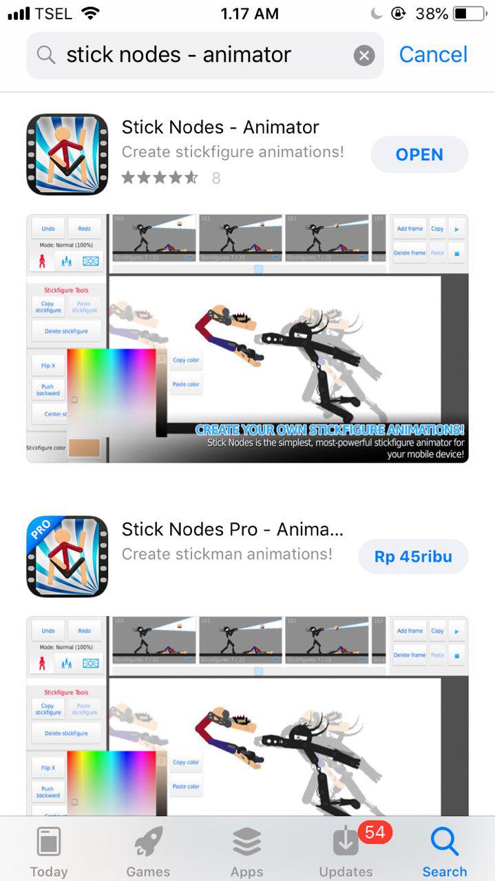 tutorial backpack kid dance menggunakan aplikasi stick nodes