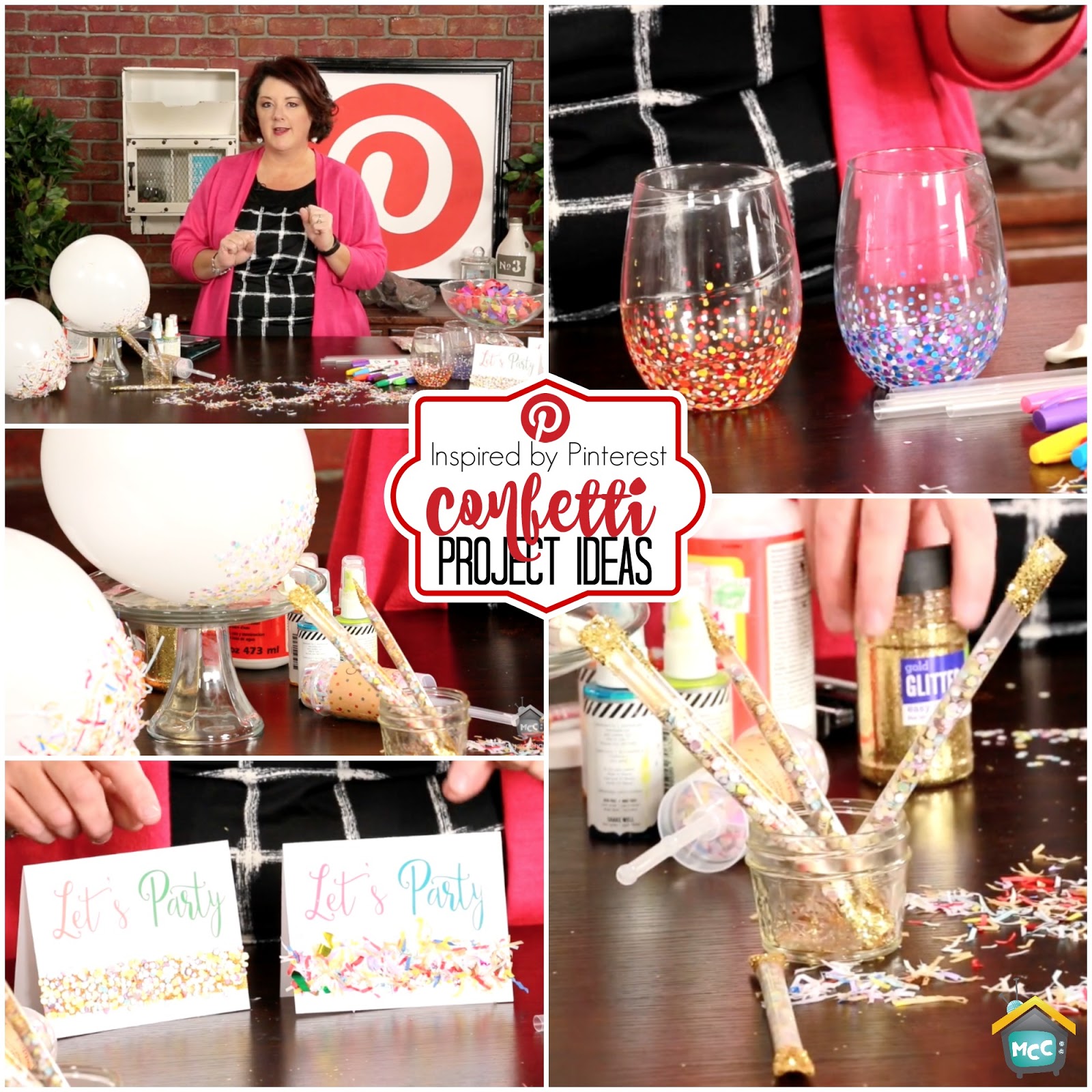 Allred Design Blog: Inspired by Pinterest: Confetti Ideas & DIY