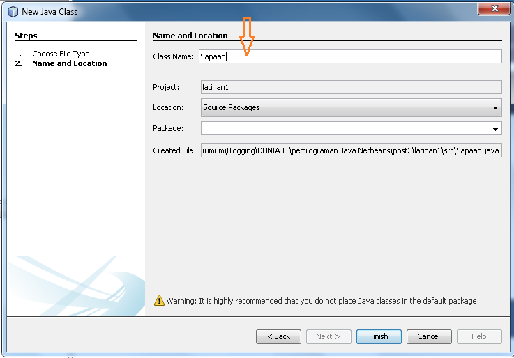 Cara Membuat Project Java Netbeans | membuat project dan class dalam ...