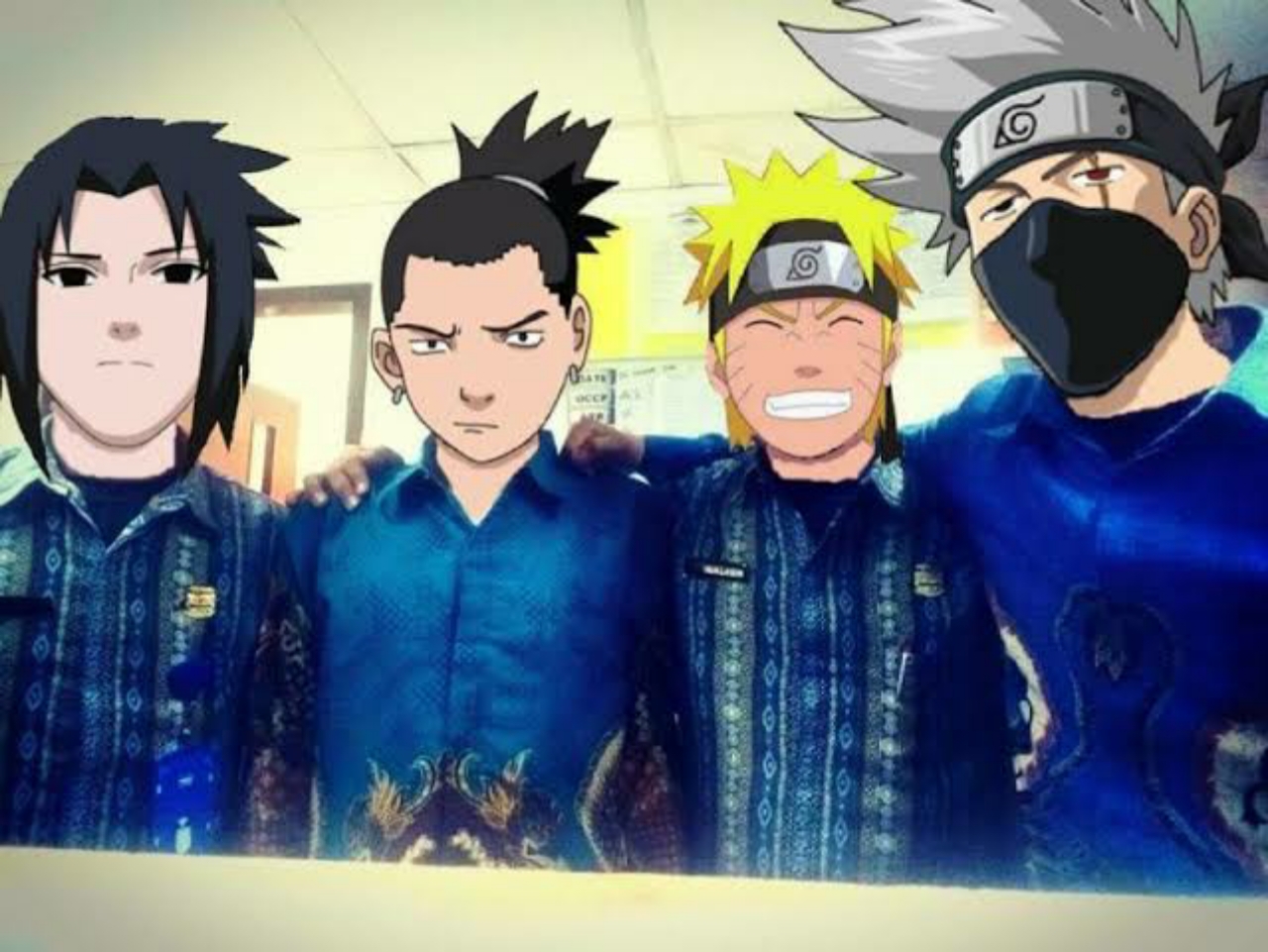 Deretan Foto Keren Anime Naruto Pakai Batik Indonesia
