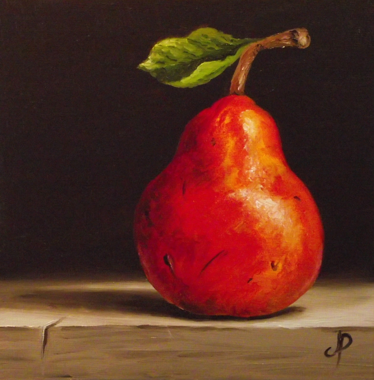 Jane Palmer Fine Art: Red Williams Pear