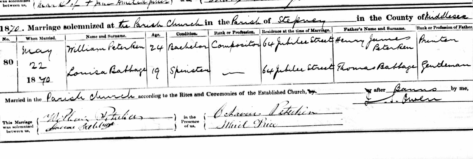 Generations: Thomas Babbage: Shipwright and Gentleman, Sir!