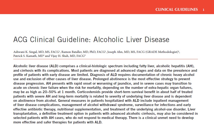 American College of Gastroenterology (ACG) Guideline - Medstellar