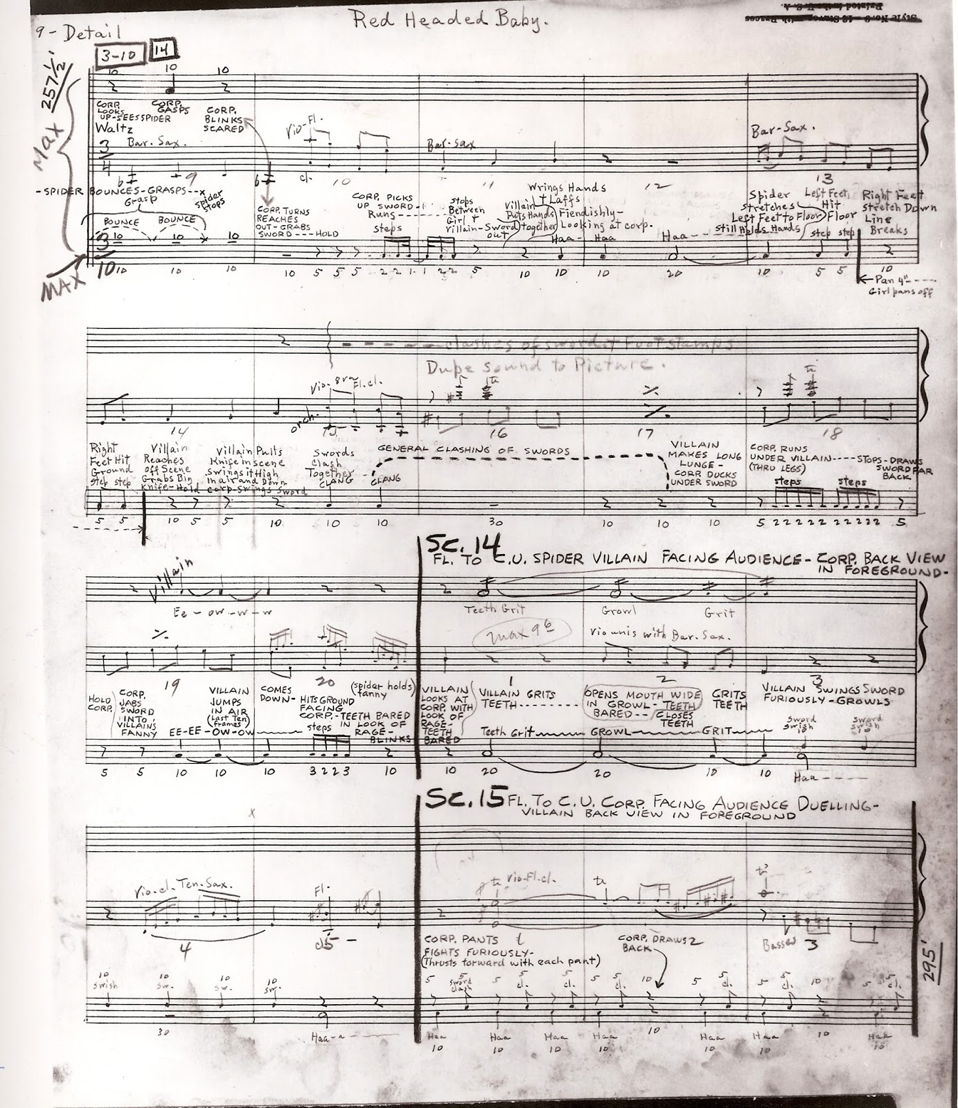 My Animation Experience: Bar Sheets