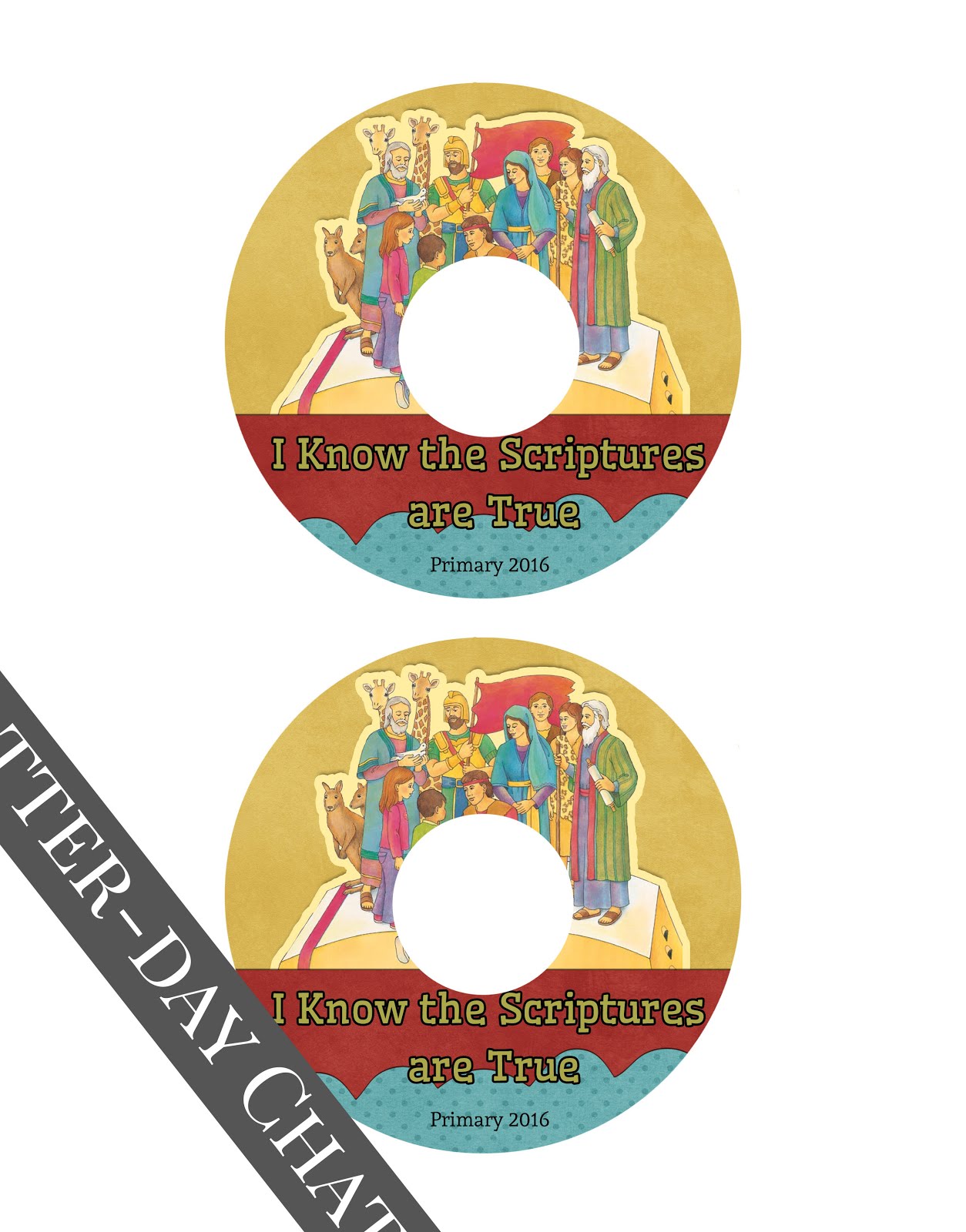 Latter-day Chatter: 2016 CD jewel covers/inserts, cd labels and envelopes