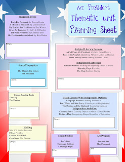 Kindergarten Kiosk: Election Day Thematic Unit