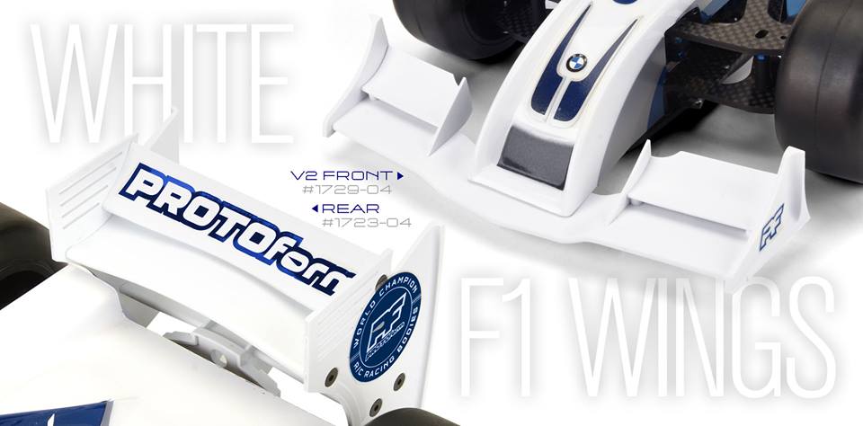 PROTOform「V2 Front Wing/Rear Wing」にホワイトが登場|ラジコンもんちぃ - ラジコンニュースサイト