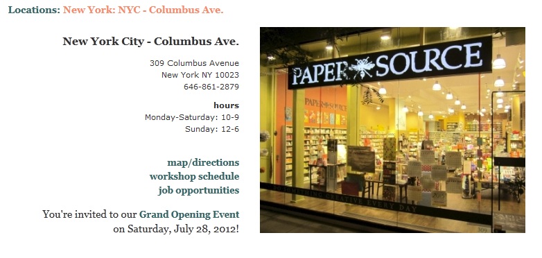 papelidades: tiendas · Paper Source