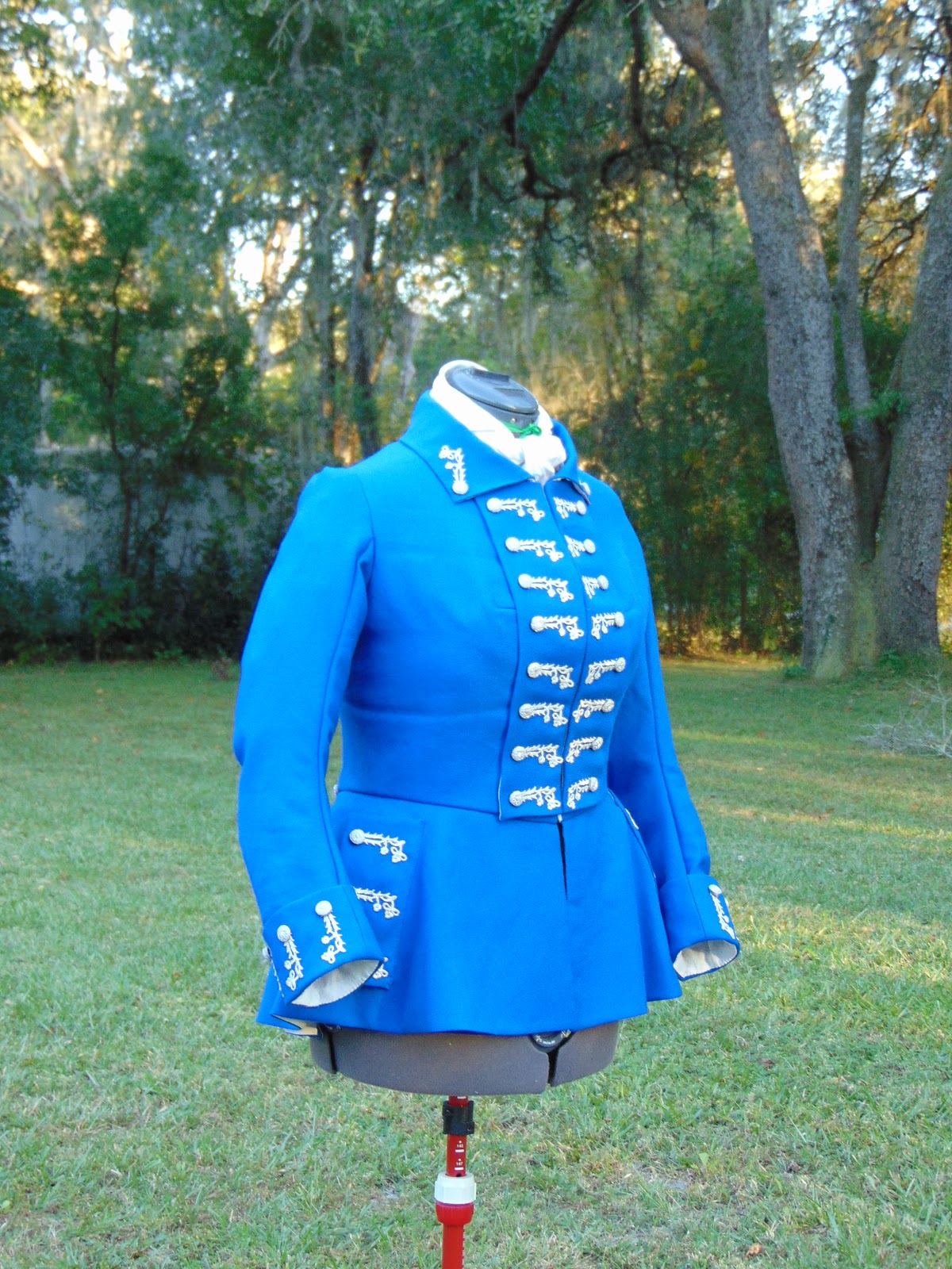 The Antique Sewist: JP Ryan Riding Habit - Royal Blue