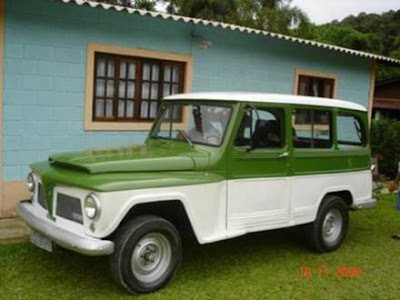 Carros Fabricados no Brasil: FORD 1971 - RURAL VERDE E BRANCO
