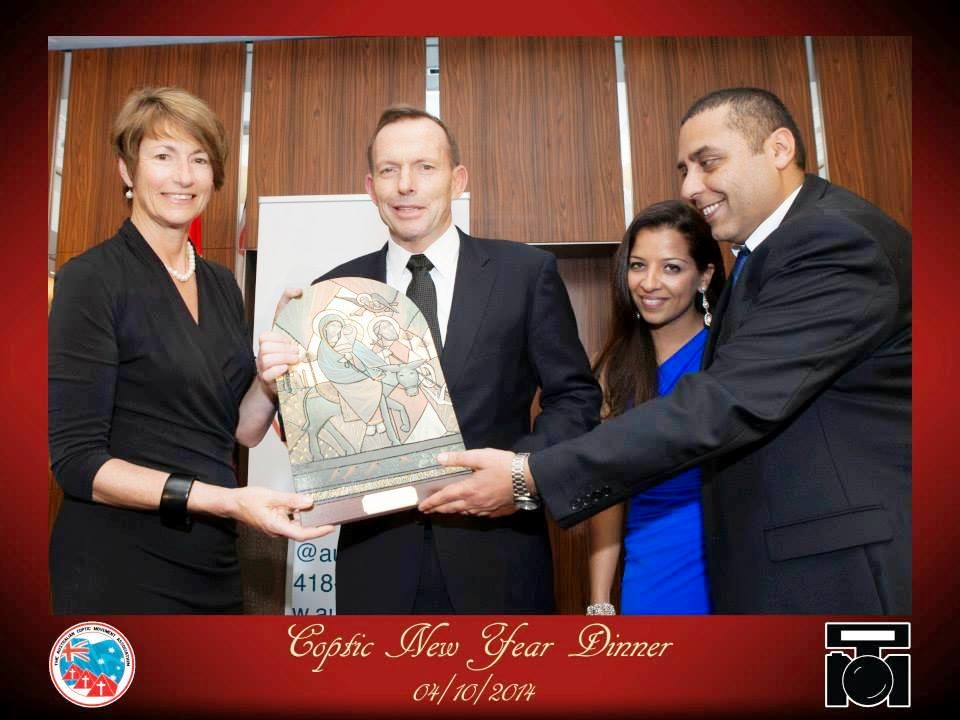 PRIME MINISTER OF AUSTRALIA THE HON TONY ABBOTT MP ATTENDS COPTIC NEW ...
