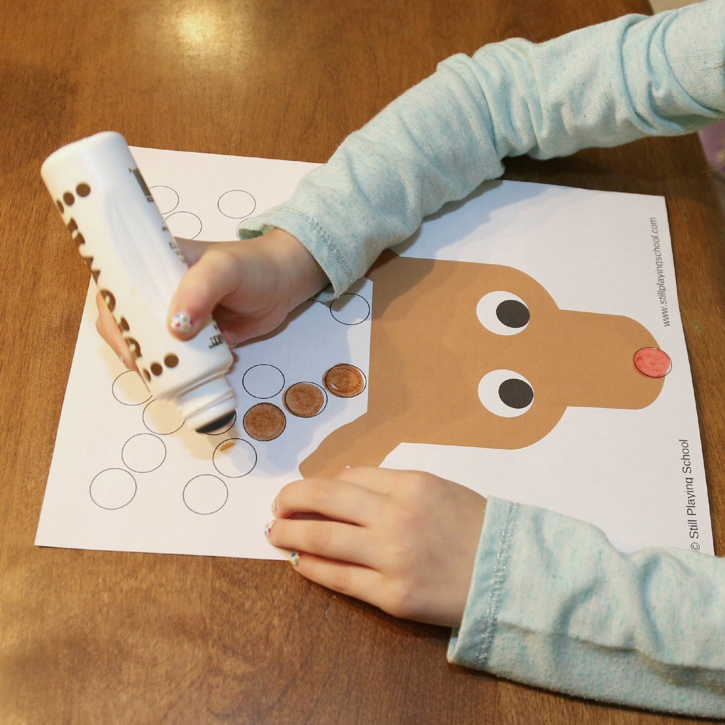 Reindeer Christmas Dot Marker Activity | Still Playing School