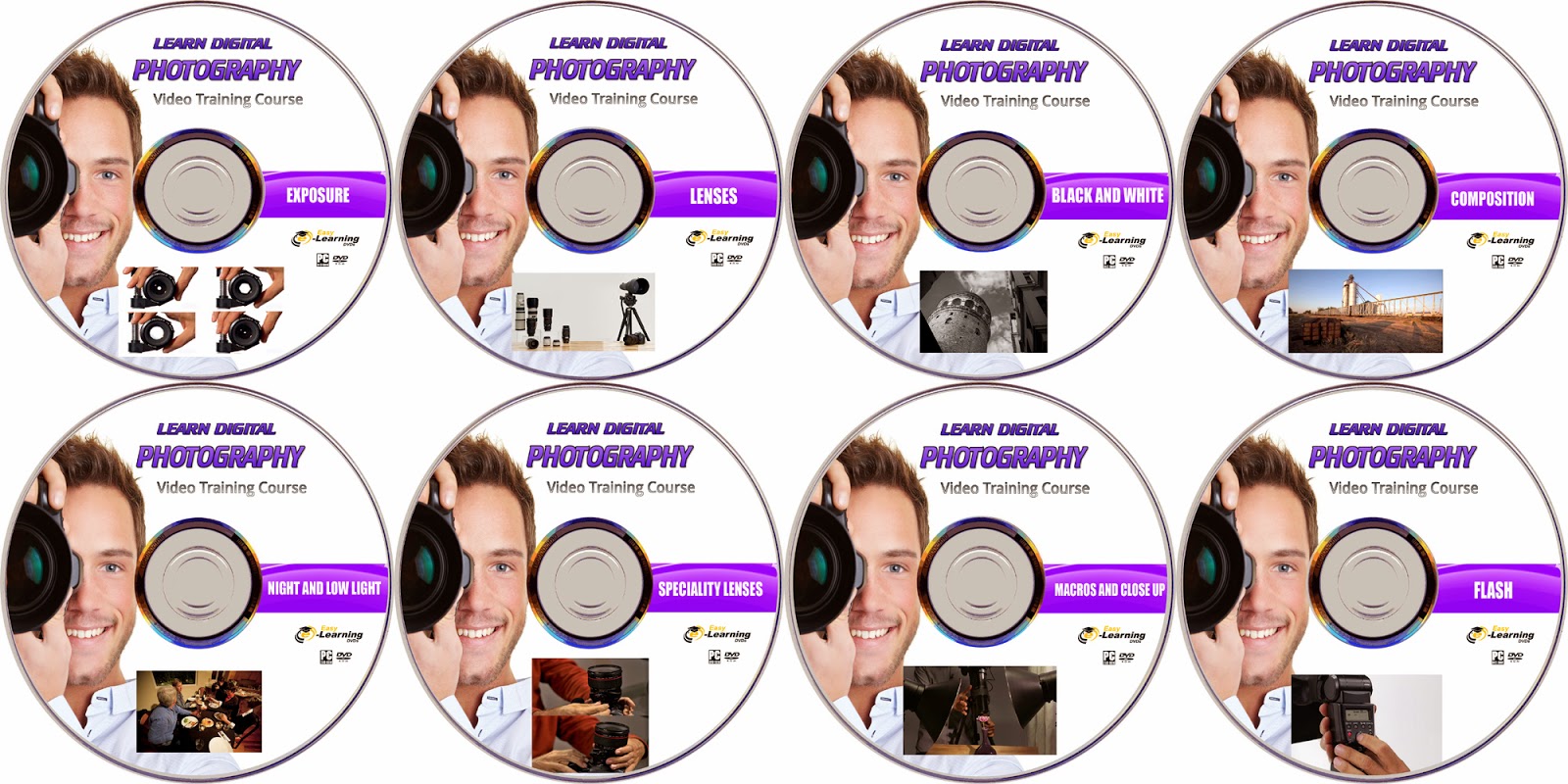 Easy Learning DVDs: LEARN DIGITAL PHOTOGRAPHY COMPLETE VIDEO TRAINING 8 ...