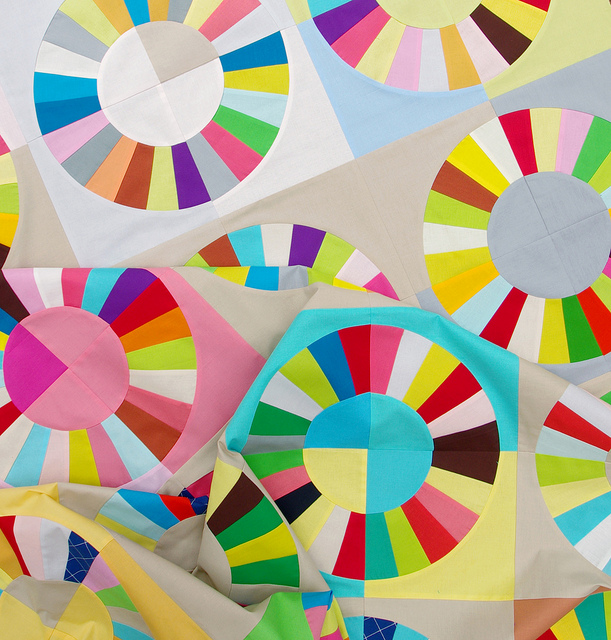 Kona Color Wheel Quilt - Work in Progress | Red Pepper Quilts | Bloglovin’