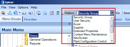 Epicor Recently Opened Programs
