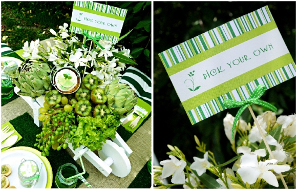 Green Garden Party with FREE Printables - Party Ideas | Party ...
