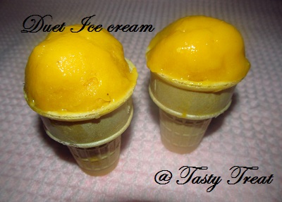 Erivum Puliyum: Duet Ice Cream ( Just two ingredients )