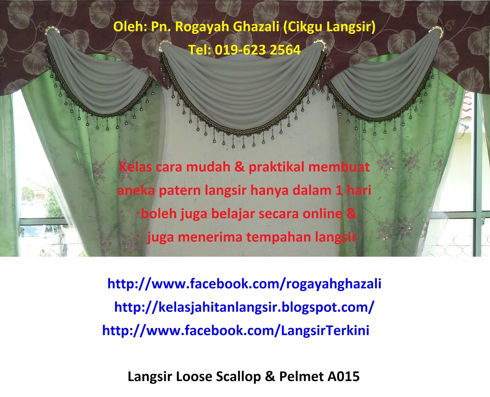 Klik disini utk melihat banyak lagi pattern langsir terkini