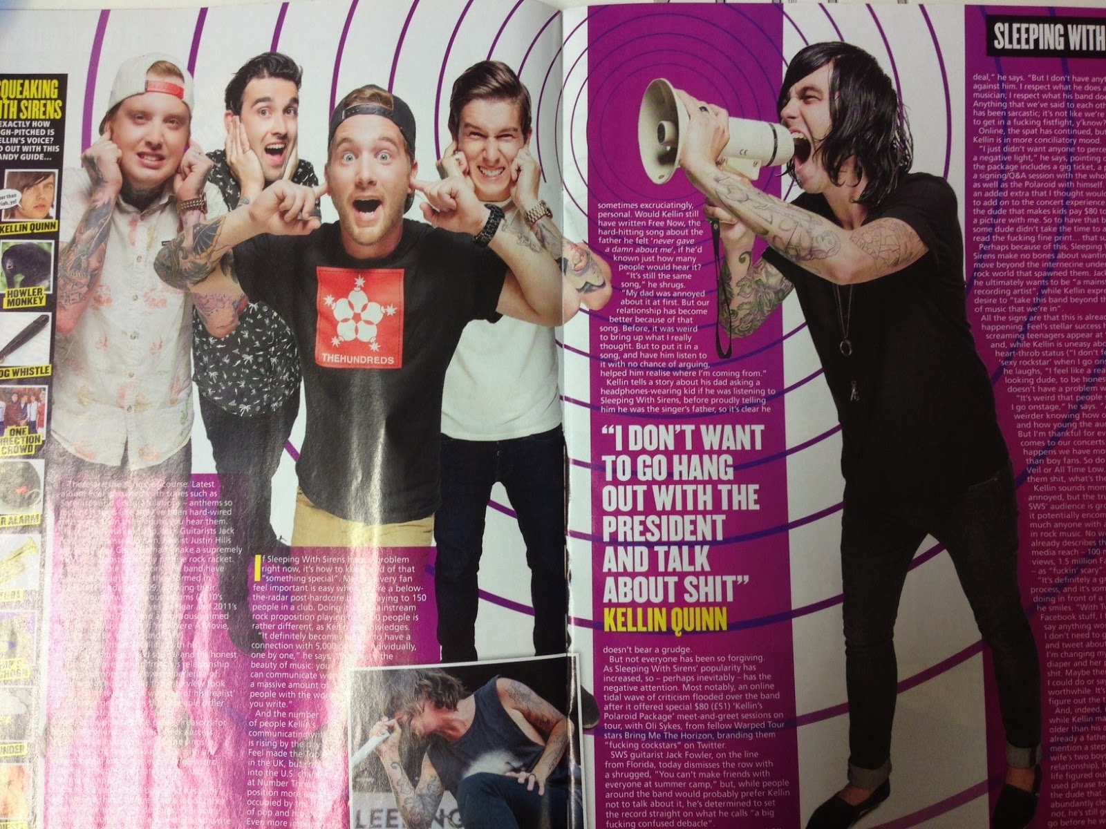 AS Media Foundation Portfolio: Kerrang! Double Page Spread Analysis