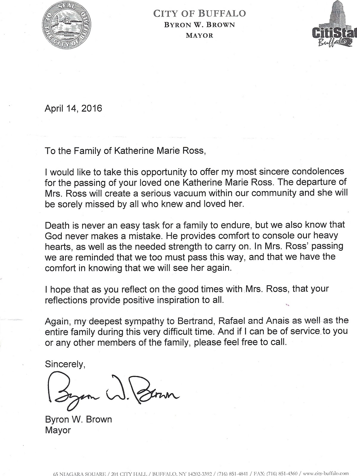 Bring Art Buffalo!: Thank You Mayor Brown!