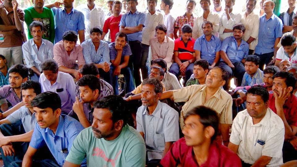 CPIML Karnataka: Stumpp, Schuele & Somappa (SSS) workers on Strike ...
