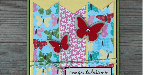 Crafty Cucumber: Card of the Week: Congratulations Butterflies