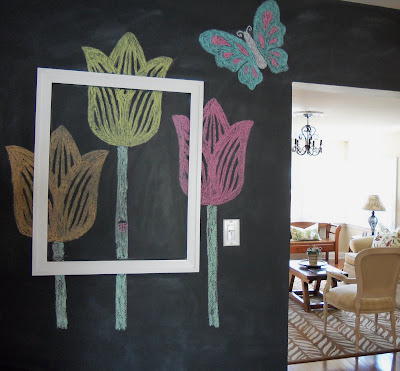 Sixty-Fifth Avenue: Spring chalkboard wall