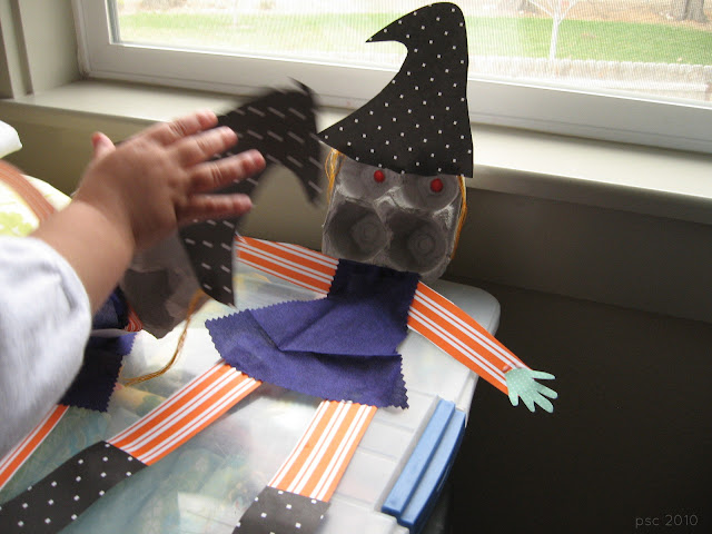 Pickup Some Creativity: Egg Carton Witch Tutorial for the Kiddos