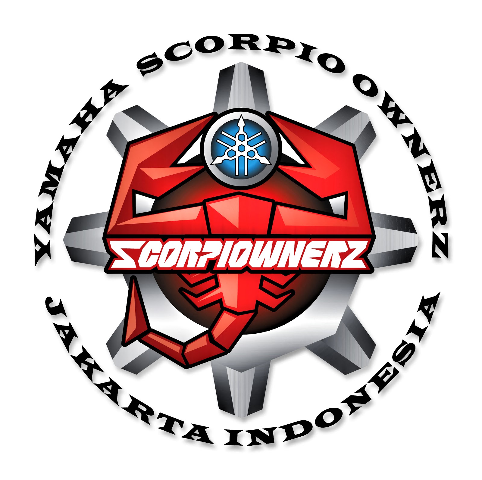 ghost illustrator: LOGO YAMAHA SCORPIO CLUB