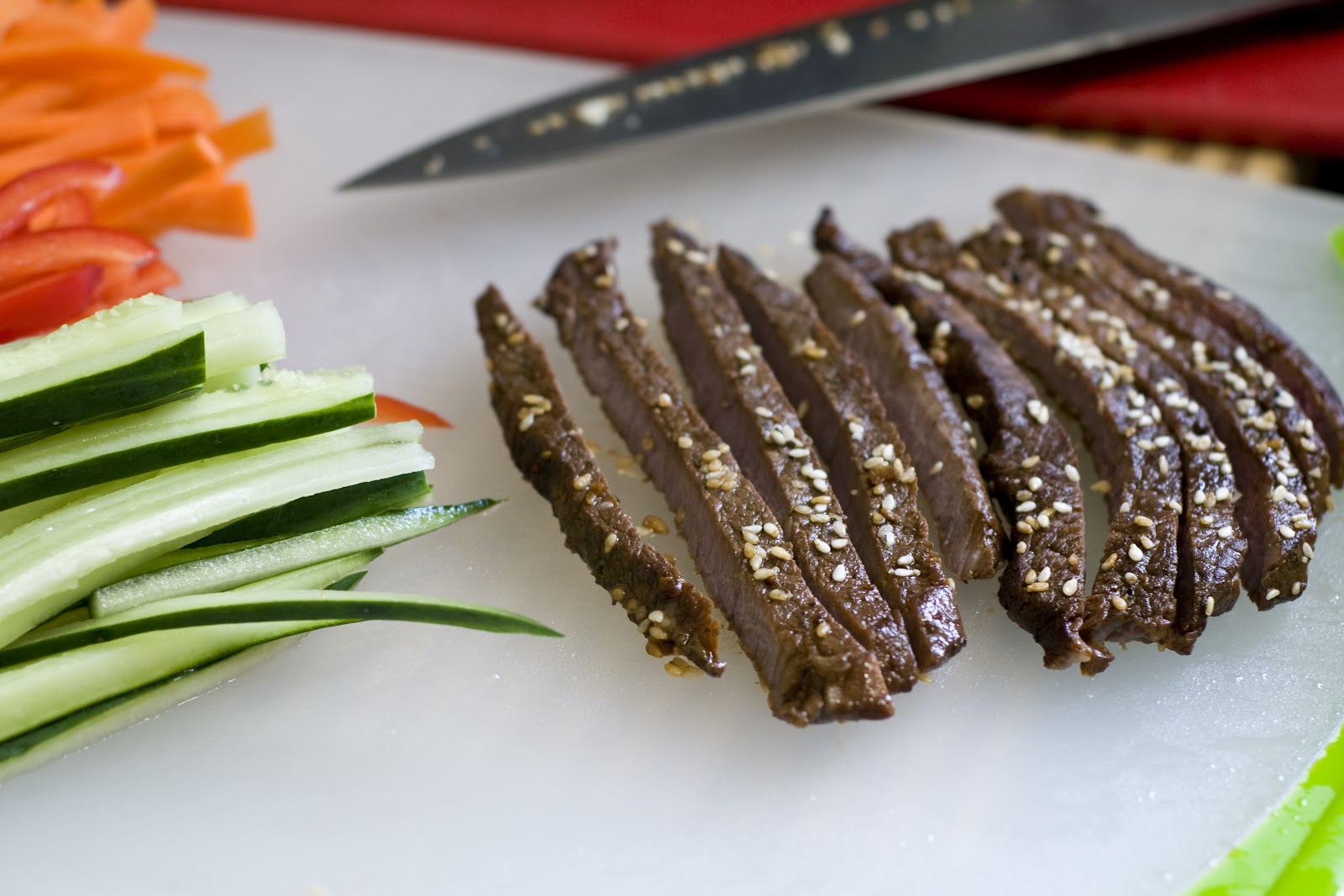 Simply Gourmet: Steak Spring Roll with Red Wine Reduction