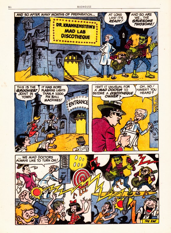 Mixed-Up Monster Club: Hippie Frankenstein from Archie's Mad House Comic