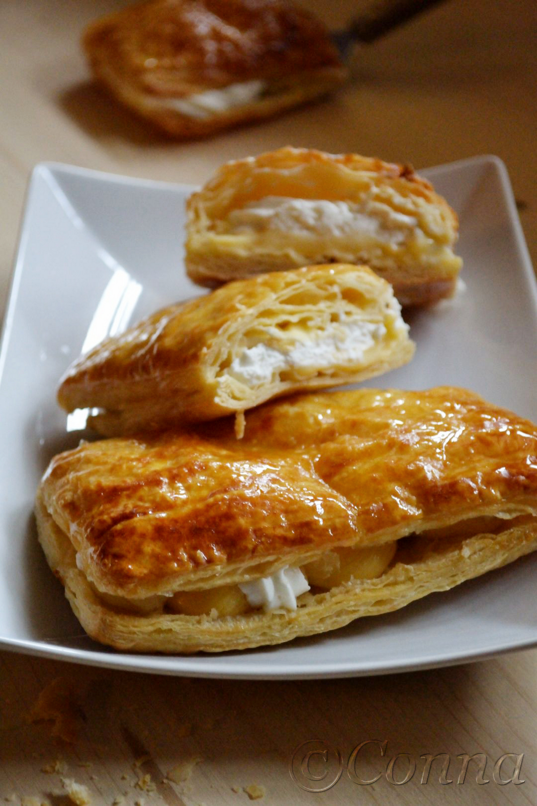 Sabor: Γλώσσα της πεθεράς / Millefeuille with creme patisserie ...