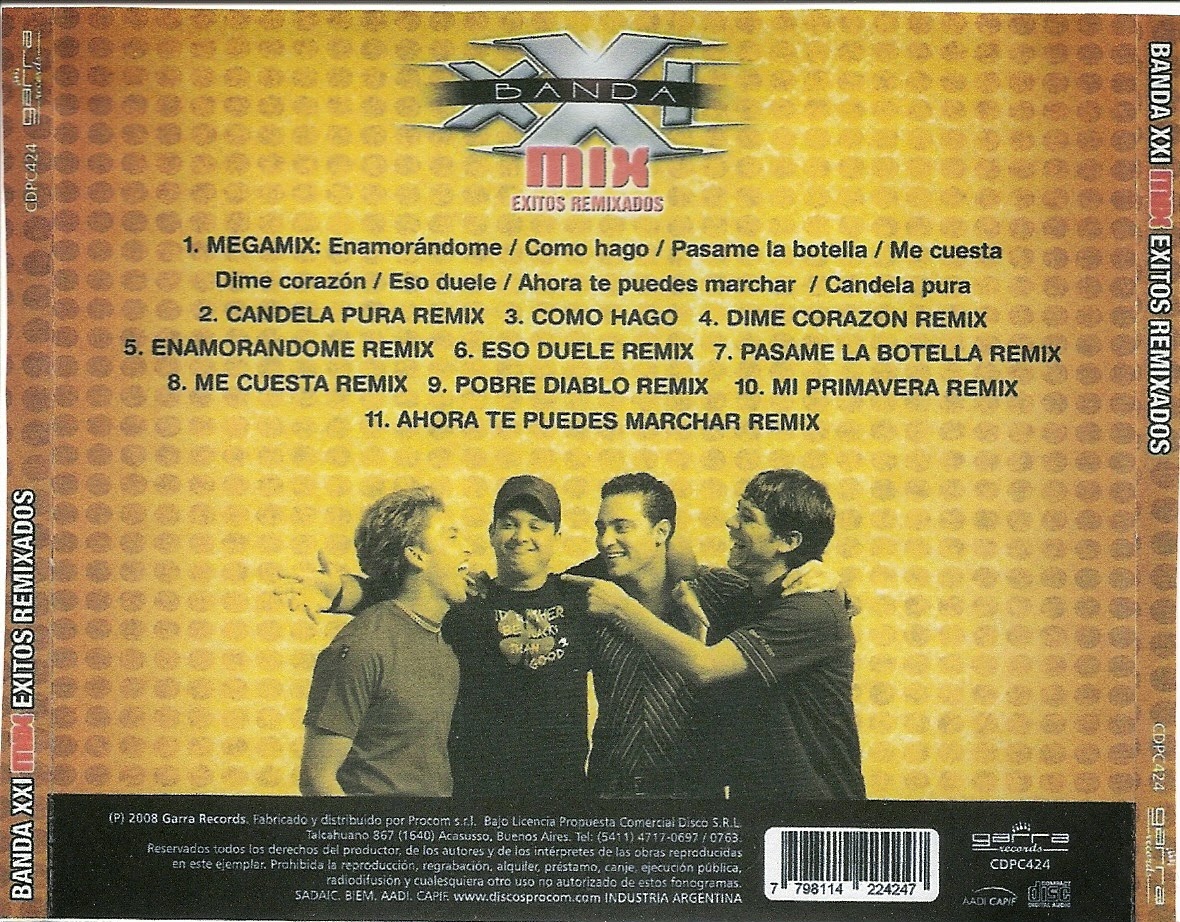 AQUELLAS CANCIONES Tropical y Cuartetera: 2008 - Banda XXI - Mix Éxitos ...