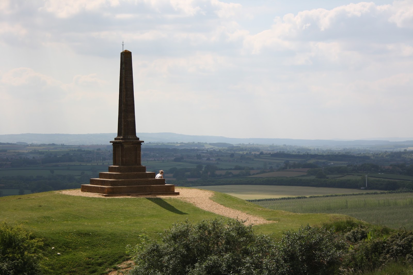 Views from Somerset: Ham Hill War Memorial in South Somerset.