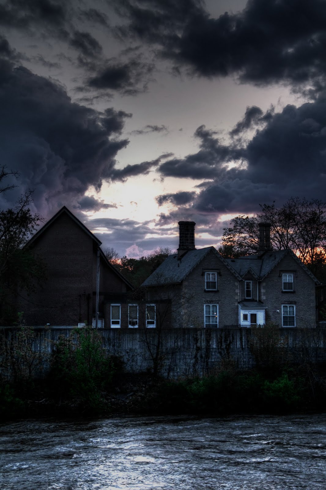 Fifty Two Clicks: Sunset Over Houses on the River in Cambridge - Peter ...