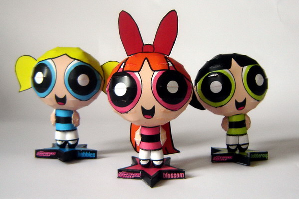 The Powerpuff Girls Papercraft | Paperized Crafts