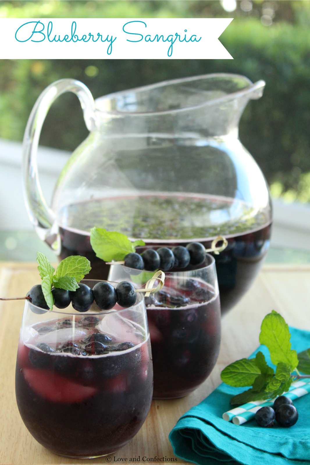Love and Confections: Blueberry Sangria #BrunchWeek