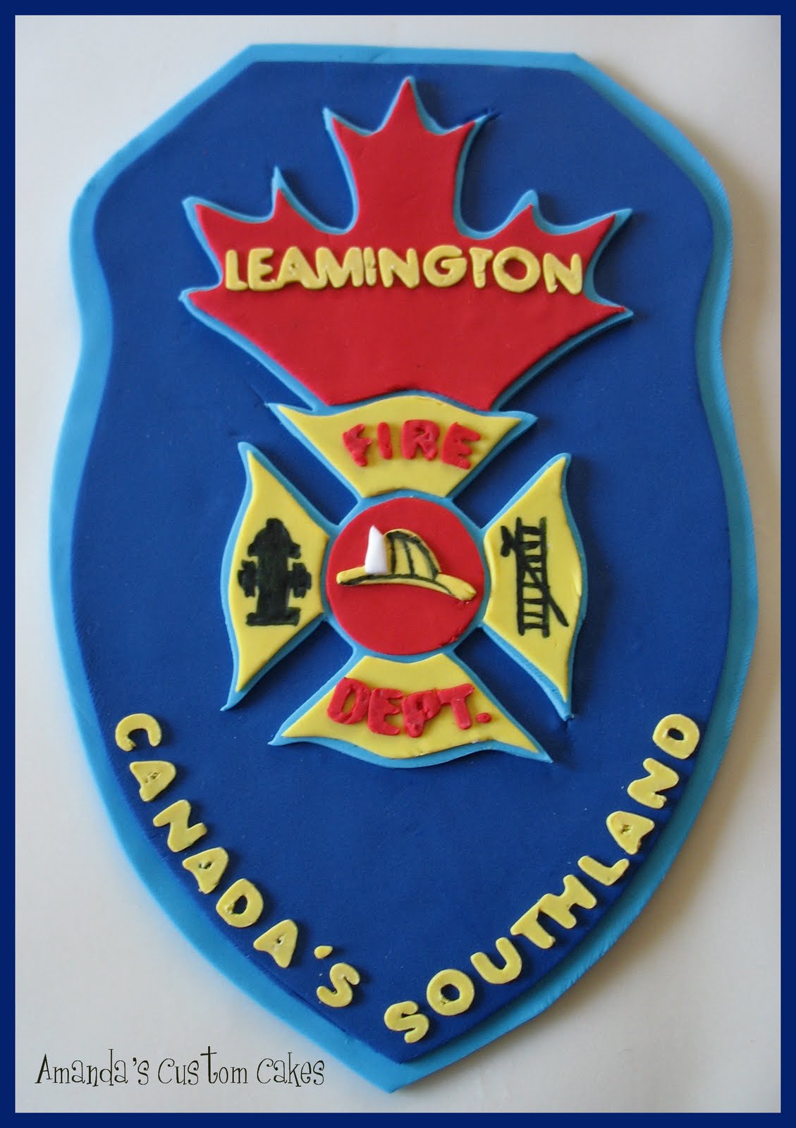 Amanda's Custom Cakes: Fire Chief Retirement Cake