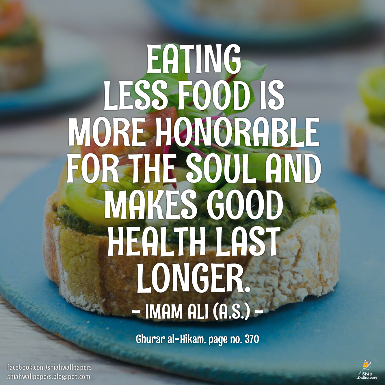 Shia Wallpapers: Eating Less Food