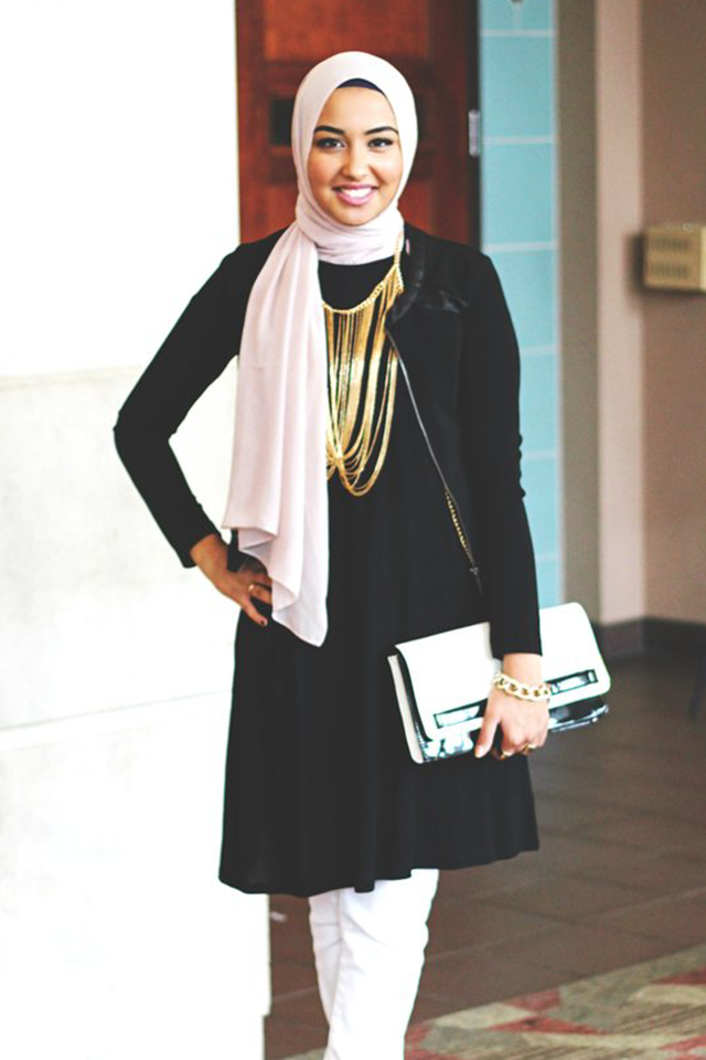 Modern and Stylish Hijab Wrap Ideas (for Women with Oval Faces)