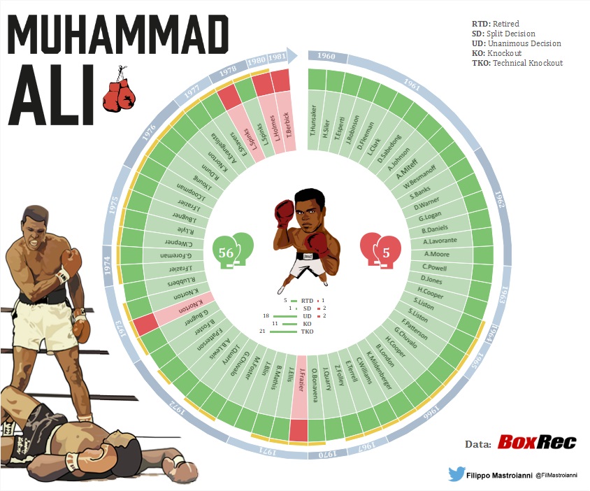 Muhammad Ali Career - Vizzing Data