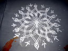 SARAPANDIAN DIRECTORY: RICE FLOUR 'MAA KOLAM' FOR SPECIAL OCCASION