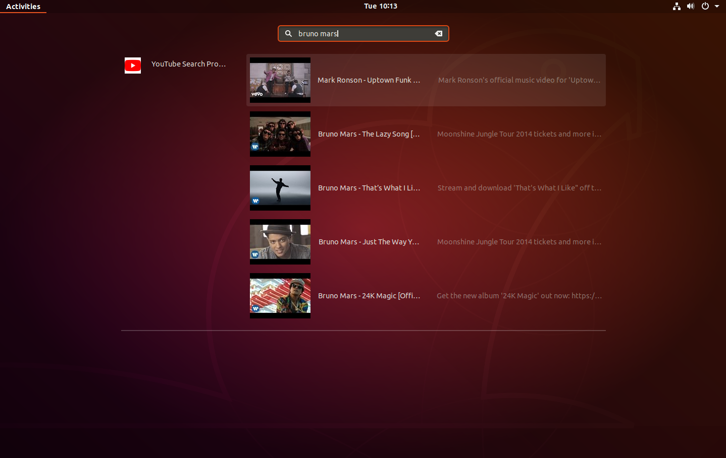 Gnome Shell YouTube Search Provider Lets You Play YouTube Videos In VLC ...