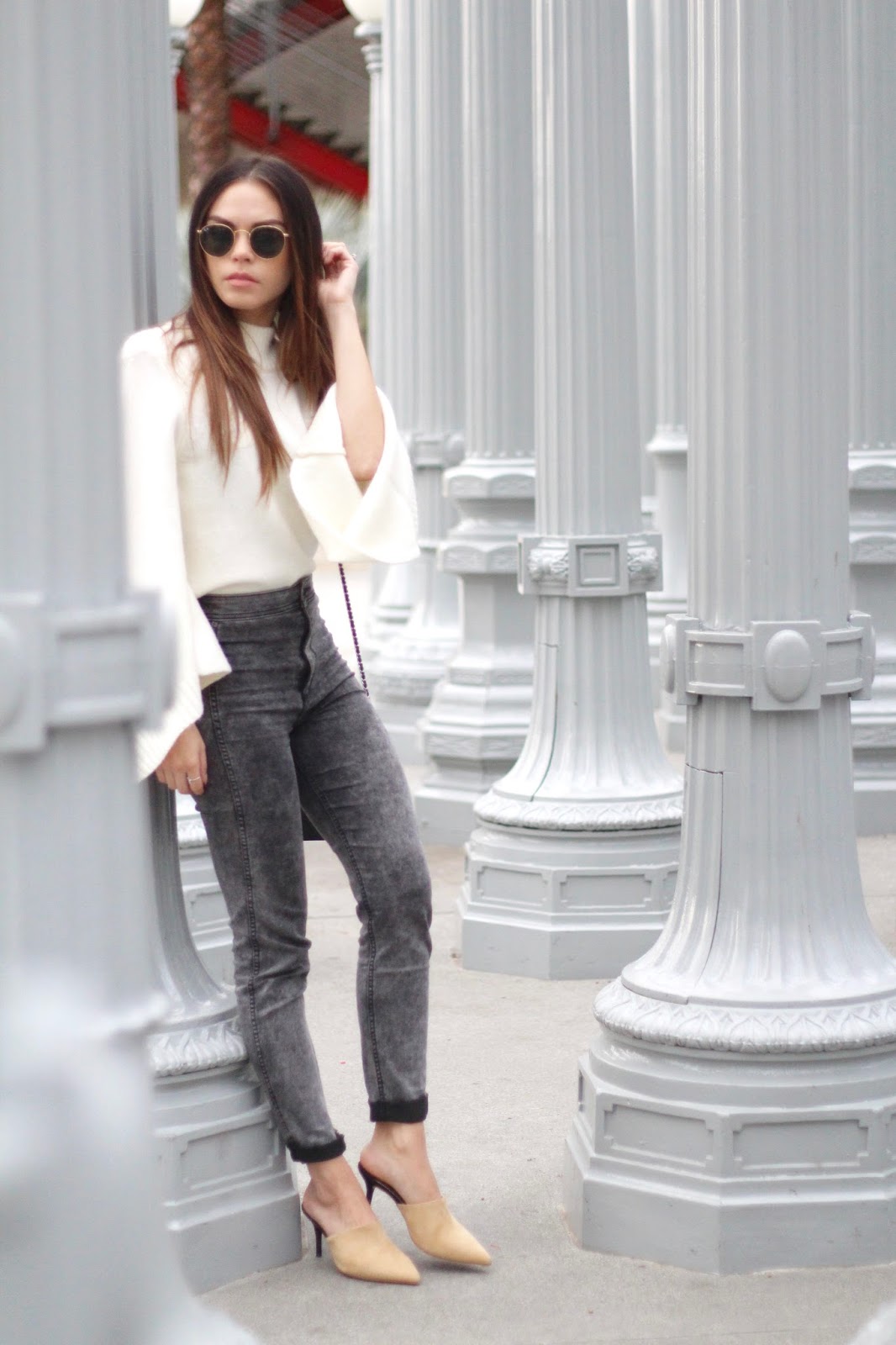 Styling the Bell Sleeve Top | and she Dressed...