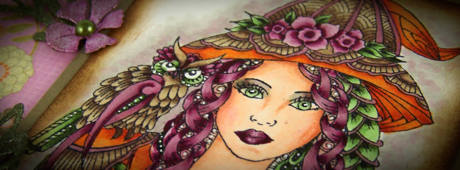 Sweet Pea Stamps: Spring Witch by Norma Burnell