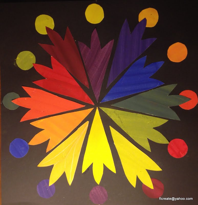 floridacreate: Tempera Color Wheel and Color Scheme Painting