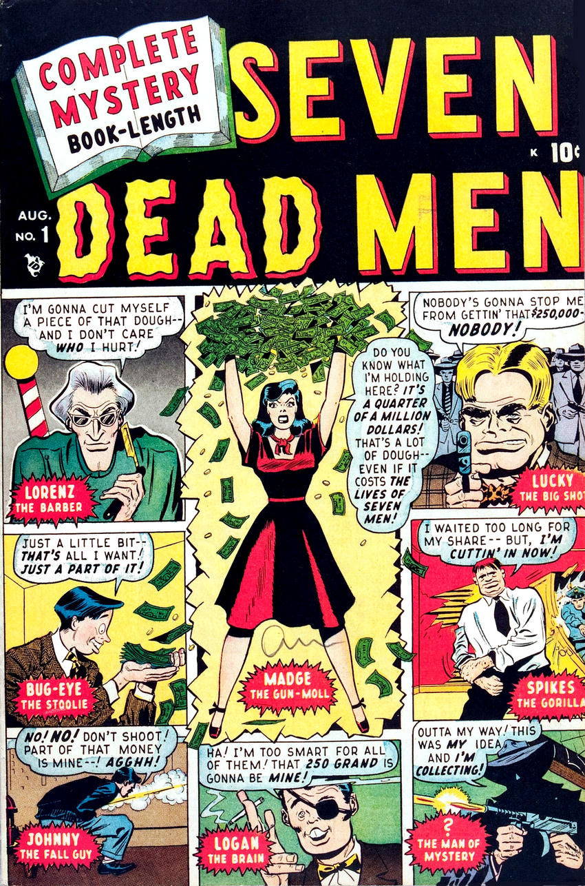Pappy's Golden Age Comics Blogzine: Number 1653: Seven Dead Men